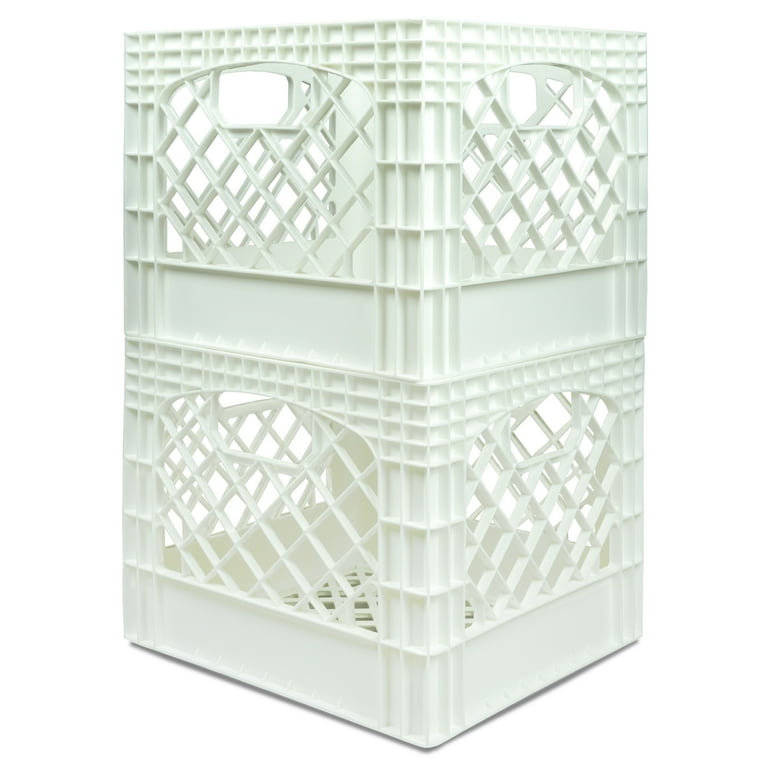 White Milk Crates Square Milk Crate 16QT