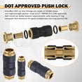 CheeMuii 30 PCS DOT Air Line Fittings 1/4" 3/8" 1/2" DOT Push Lock Air ...
