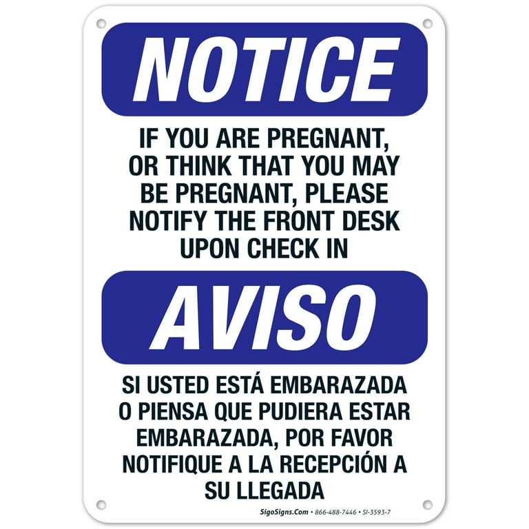 Please Check In At Front Desk Signs