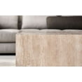 Mofit Home, Modern, Elegant, Beige Travertine+Wood EndTable, Cubic ...