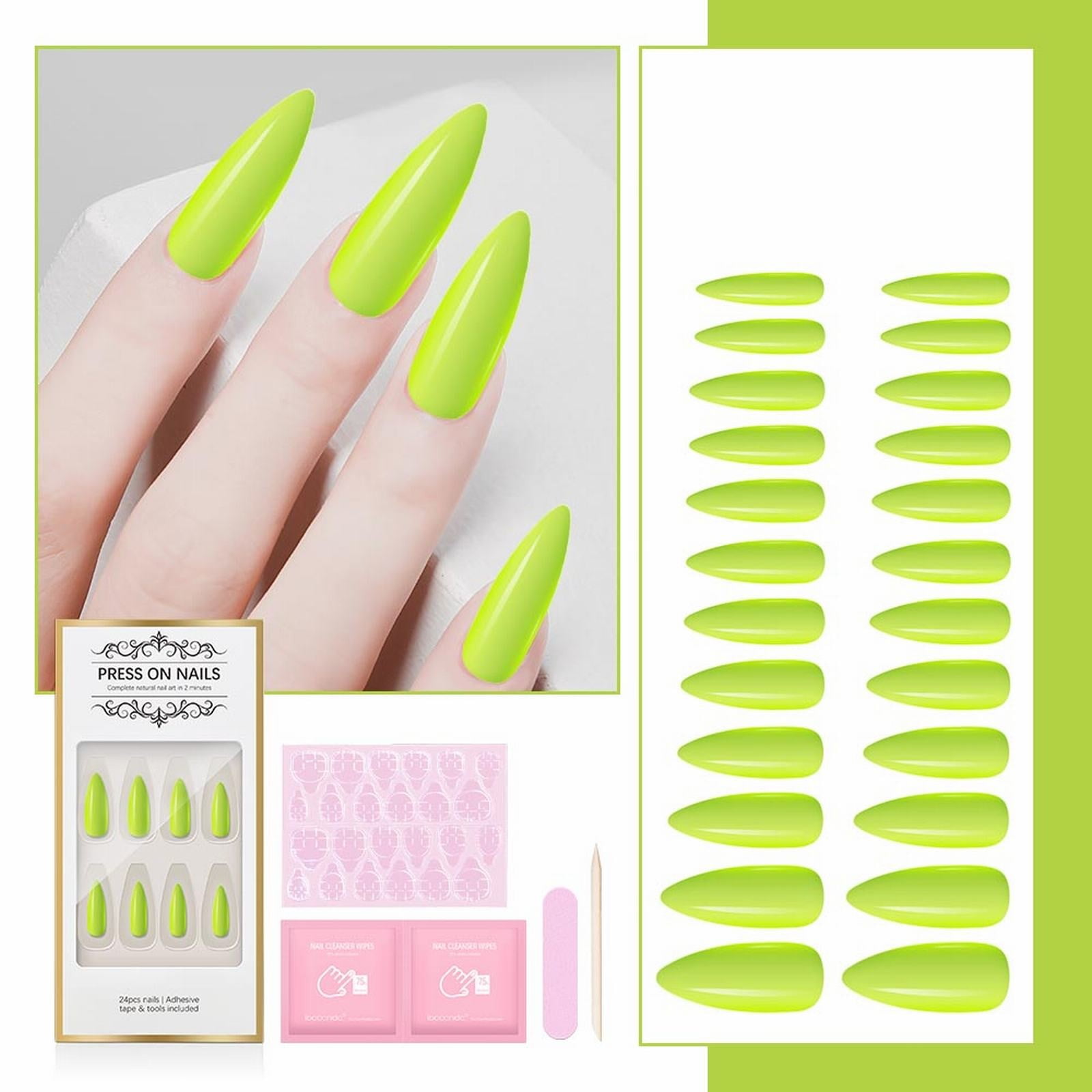 Multi Colored Neon Nails