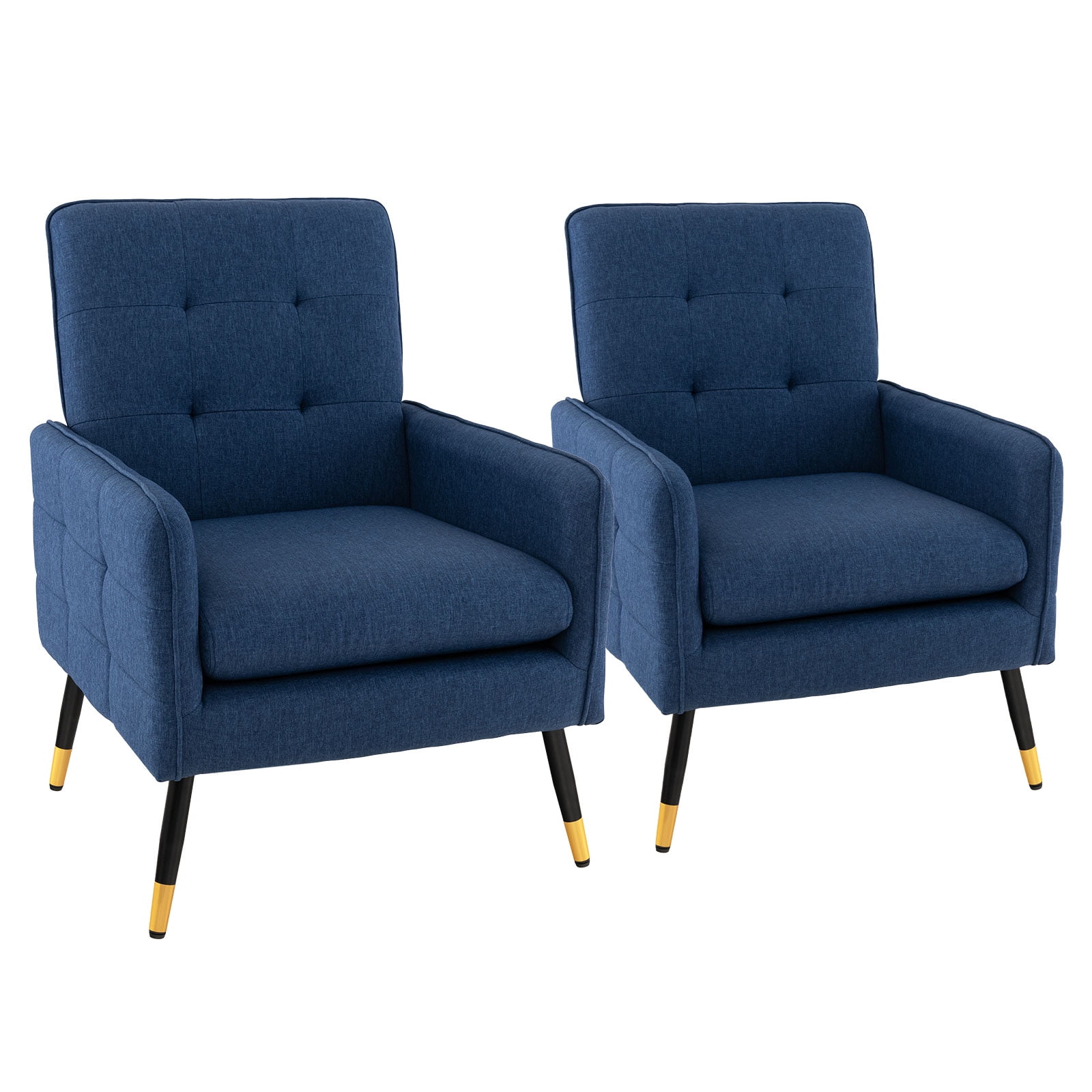 Click here for Giantex Se Of 2 Modern Upholstered Armchair Single... prices