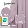 Deconovo Lavender Pink Blackout Curtains for Kitchen - Grommet Thermal ...