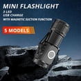 1pc Mini Portable LED Flashlight, 5 Modes Lantern, Black/Green/Silver ...