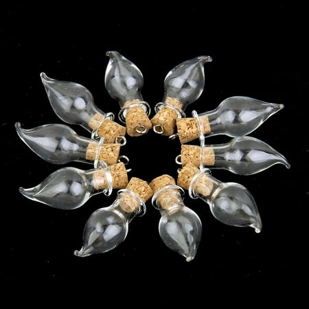 4x 10pcs Bottle Pendant For Necklace Pendants Container For Perfume ...