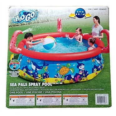 Inflatable Rainbow Ring Play Center Pool - Walmart.com