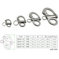 Eye Shackle Quick Release Bail Rigging Sailing Boats Marine Stainless ...