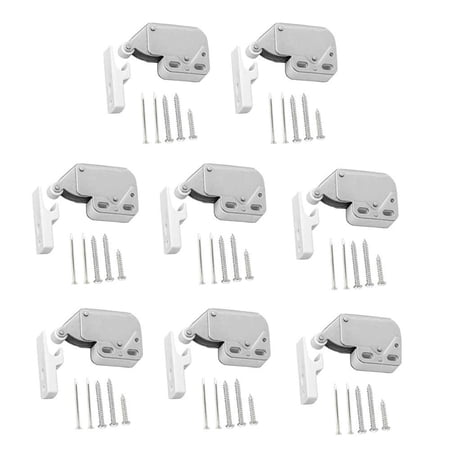 Spring Latch Cabinet Door Push Latches White Push Latch Push Latch ...