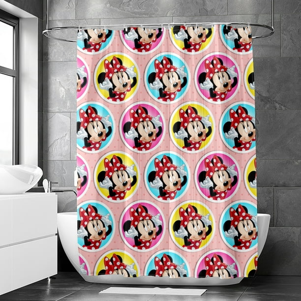 Disney Mickey And Minnie Mickey Mouse Plants Shower Curtain Waterproof
