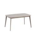 ACTU 5Pcs Wooden Dining Table Set with Upholstered Chairs, White Wash ...
