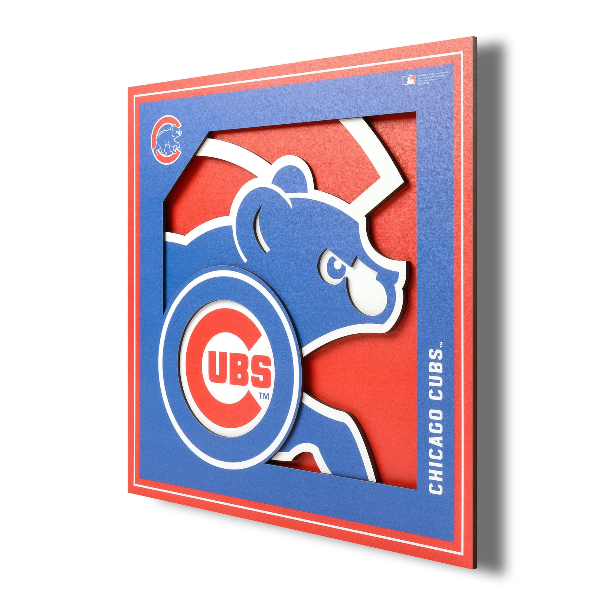 YTF MLB Chicago Cubs 3D Logo Series Wall Art 12x12 - Walmart.com