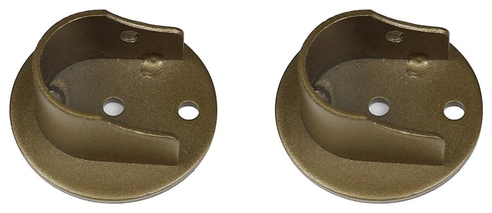 Urbanest Inside Mount Brackets for 5/8" and 3/4" Rods, Antique Gold ...