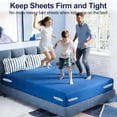 Bed Sheet Holders for Corners, New Upgrade Fitted Sheet Holder Grippers ...