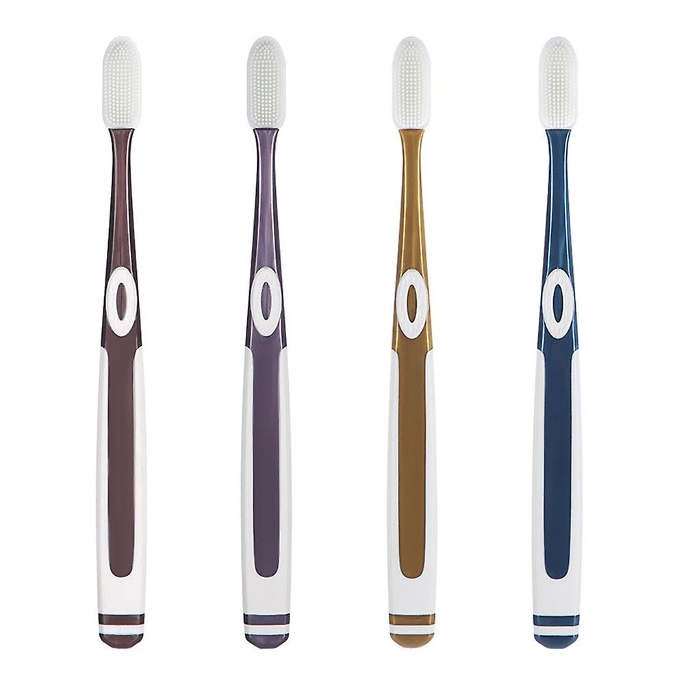 1 Set 4Pcs Nano Toothbrushes Adult Silicone Tooth Brushes (Assorted ...