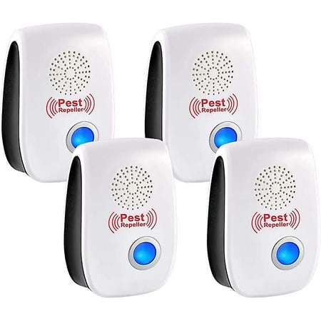 Ultrasonic Insect Rodent Repeller, 4 Packs Ultrasonic Pest Repeller ...