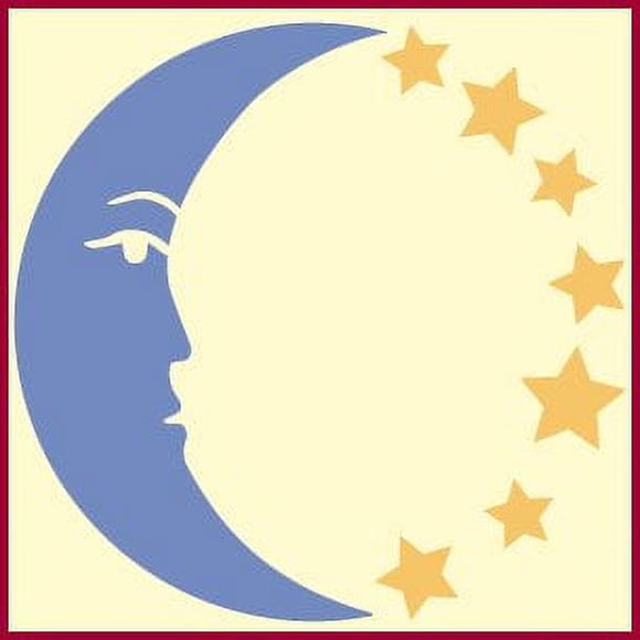 Moon And Stars Stencil
