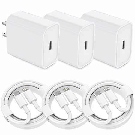 iPhone Fast Charger, 3Pack iPhone 13 Charger, [Apple MFi Certified ...