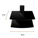 Ematic Adjustable 2 Shelf for DVD Player, Cable Box, with HDMI Cable ...