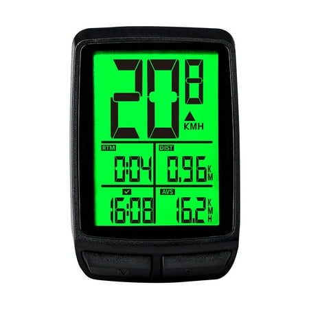 English Mileage Speedometer Mountain Bike Cycling Stopwatch Wireless ...
