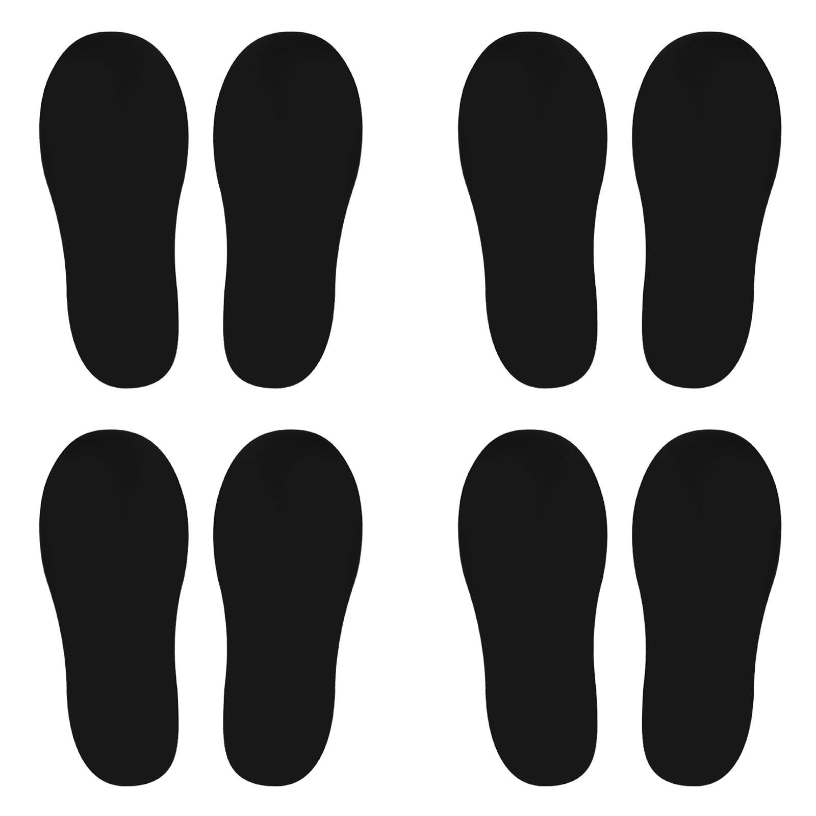 Uxcell 9.8x3.8" Footprints Floor Stickers Footprint Wall Stair Decal ...