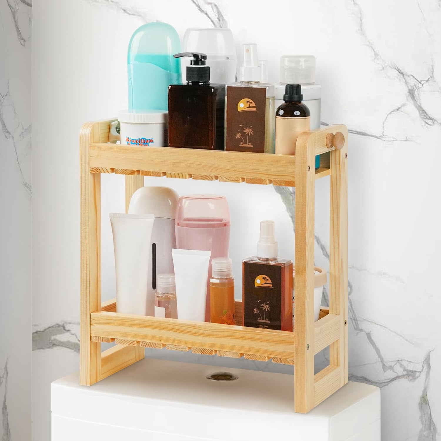 Click here for Ershilou Over-The-Toilet Storage Shelf Organizer... prices