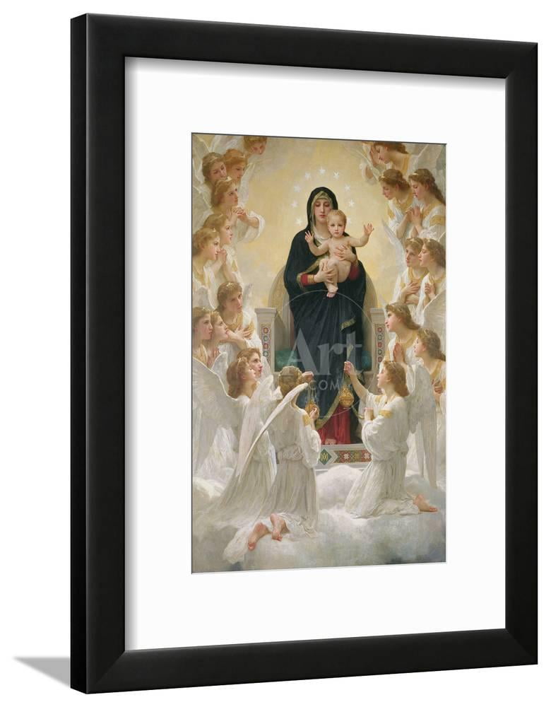 The Virgin with Angels, 1900, Framed Art Print Wall Art by William ...