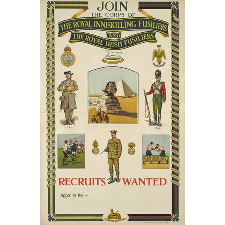 British Military Recruitment Poster - Inter-War Period Print By ®The ...