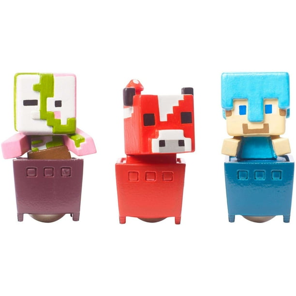Minecraft Minecart Mini-Figure Zombie Pigman, Diamond Steve ...