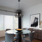 Sansa 5-Light Chandelier, Dark Bronze, Antique Brass Accents - Walmart.ca