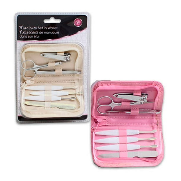 New 7 Pc Pedicure Manicure Set Nail Clipper Cleaner Beauty Kit Case ...
