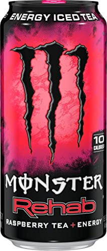 (24 Cans) Monster Rehab Raspberry, Tea + Energy, 16 fl oz - Walmart.com