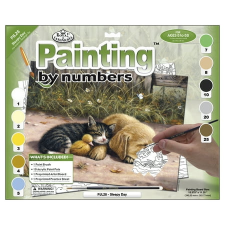 Junior Large Paint By Number Kit 15.25"X11.25"-Sleepy Day | Walmart Canada
