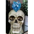 Ebros Colorful LED Light Mohawk Crystal Hair Cranium Skull Figurine 7 ...