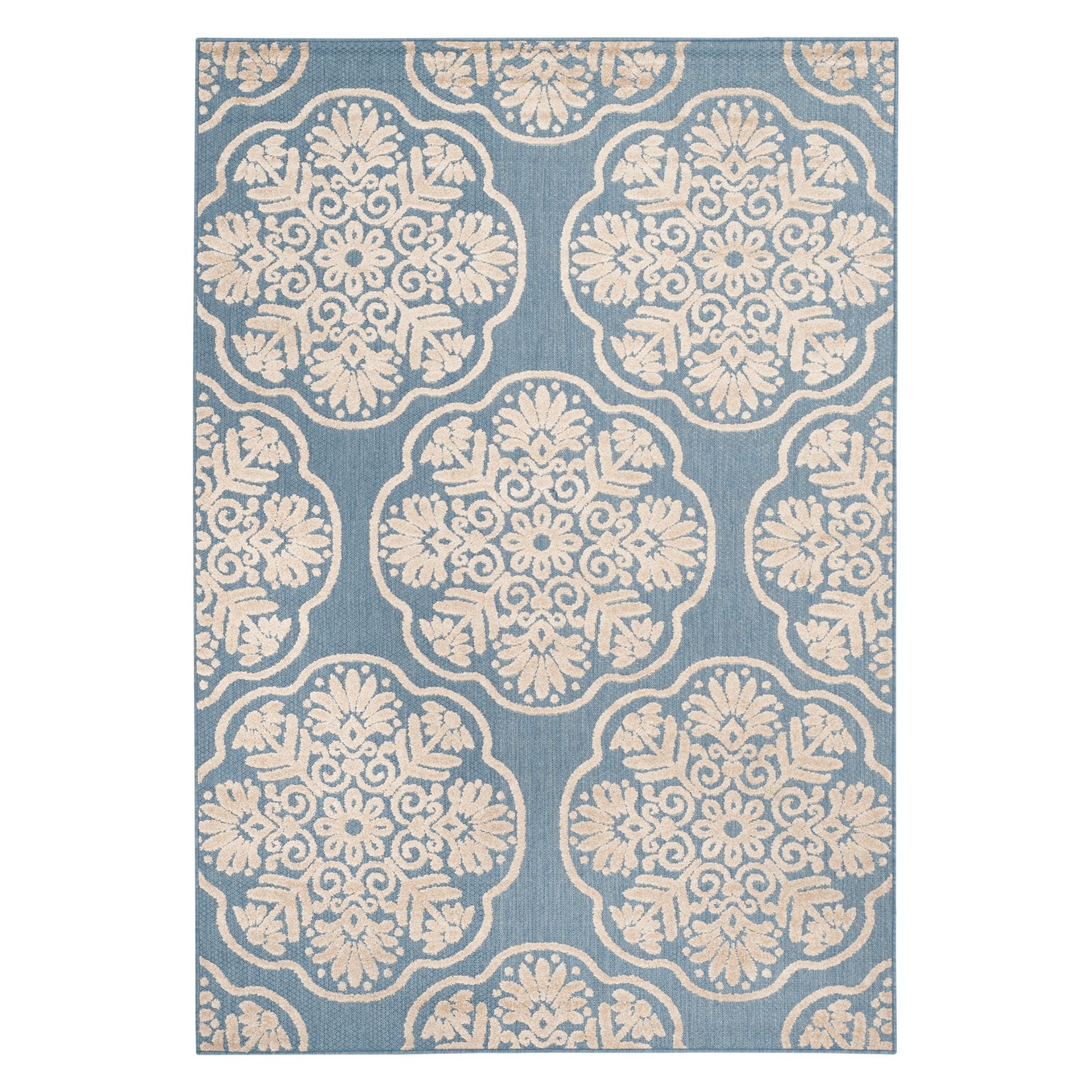 Safavieh Cottage Jarred Floral Medallion Indoor/Outdoor Area Rug ...