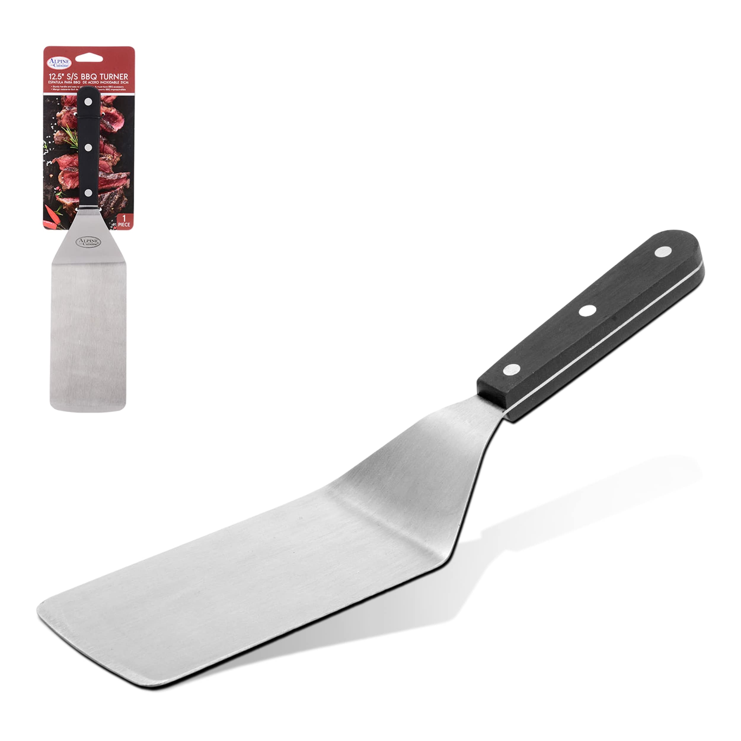 Alpine Cuisine Stainless Steel BBQ Turner 12.5 Inch with Bakelite ...