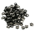 100pcs 10mm Square DIY Leathercraft Black Metal Punk Spikes Spots ...