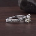 2Ct Round Cut Simulated Diamond Women's Engagement Gift Ring 14k White ...