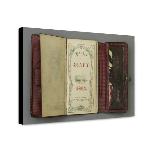 Canvas Print: John Wilkes Booth Diary, Artifact In The Museum ...