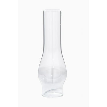 B&P Lamp® 3 Inch by 12 Inch Clear Glass Lamp Chimney to fit #2 Size Oil ...
