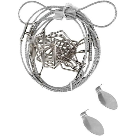 licenbar Hanging Photo Display, Collage Picture Frame Wire Rope Photo ...