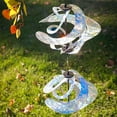 In the Breeze 2479 — Silver Sparkle Double Vortex Spinner — Mesmerizing ...