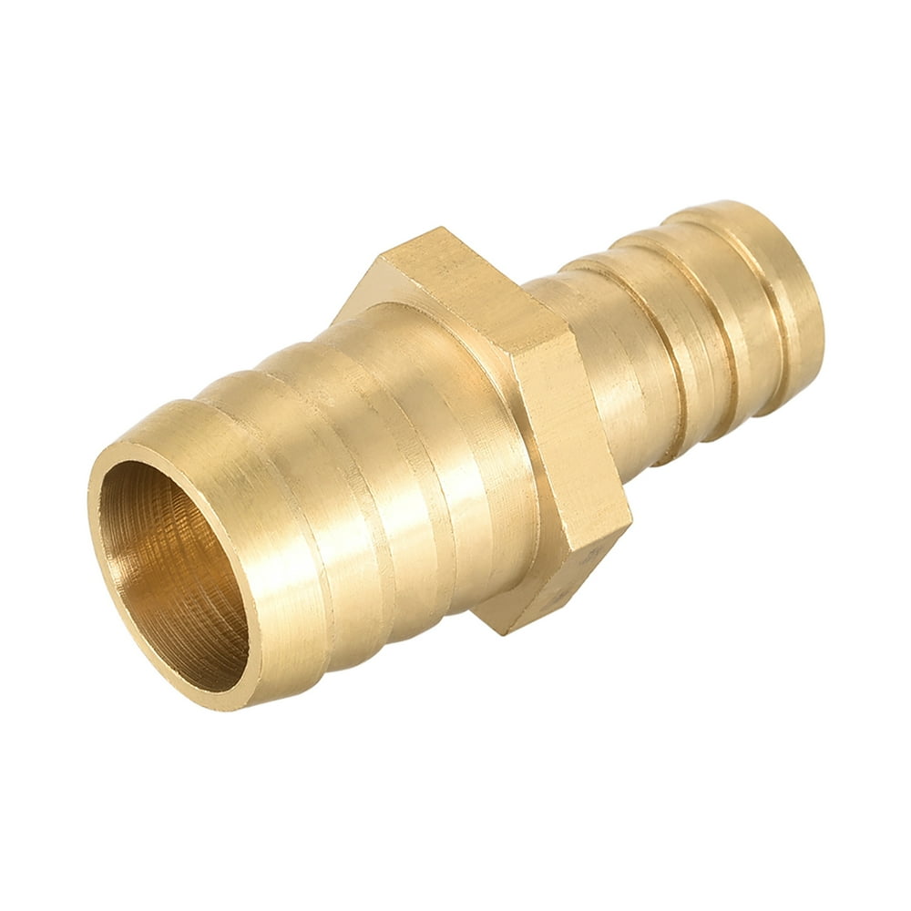 21mm to 15mm Hose ID Brass Reducer Barb Hose Fitting Straight Connector ...