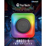 Top Tech Audio Angel-5 Bluetooth Portable Speaker 4'' Woofer, Louder ...