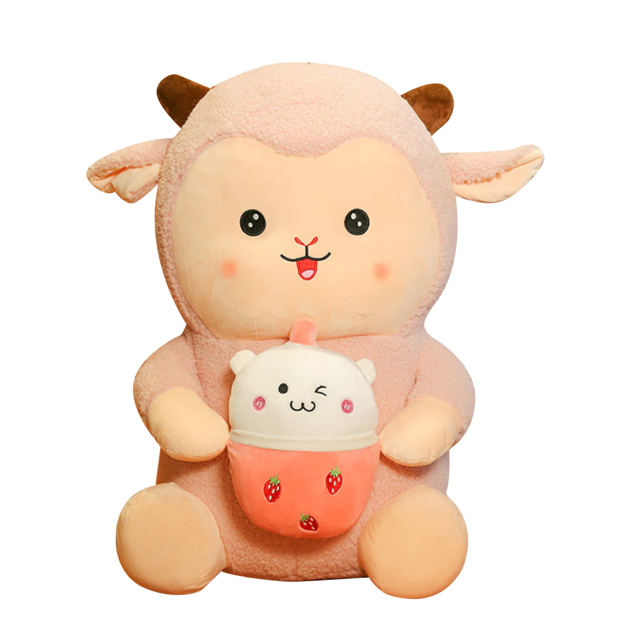 Surakey 17.7" Pink Sheep Plush Gift for Kids Girls Boys Collectors Ages ...