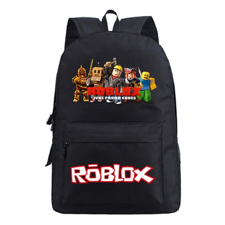 Cartoon Roblox Backpack Black Nylon School Bag Large Travel Bag ...
