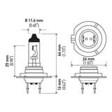 Hella Headlight Bulb H7 Halogen Bulb; 55 Watt; 12 Volt; White Beam ...