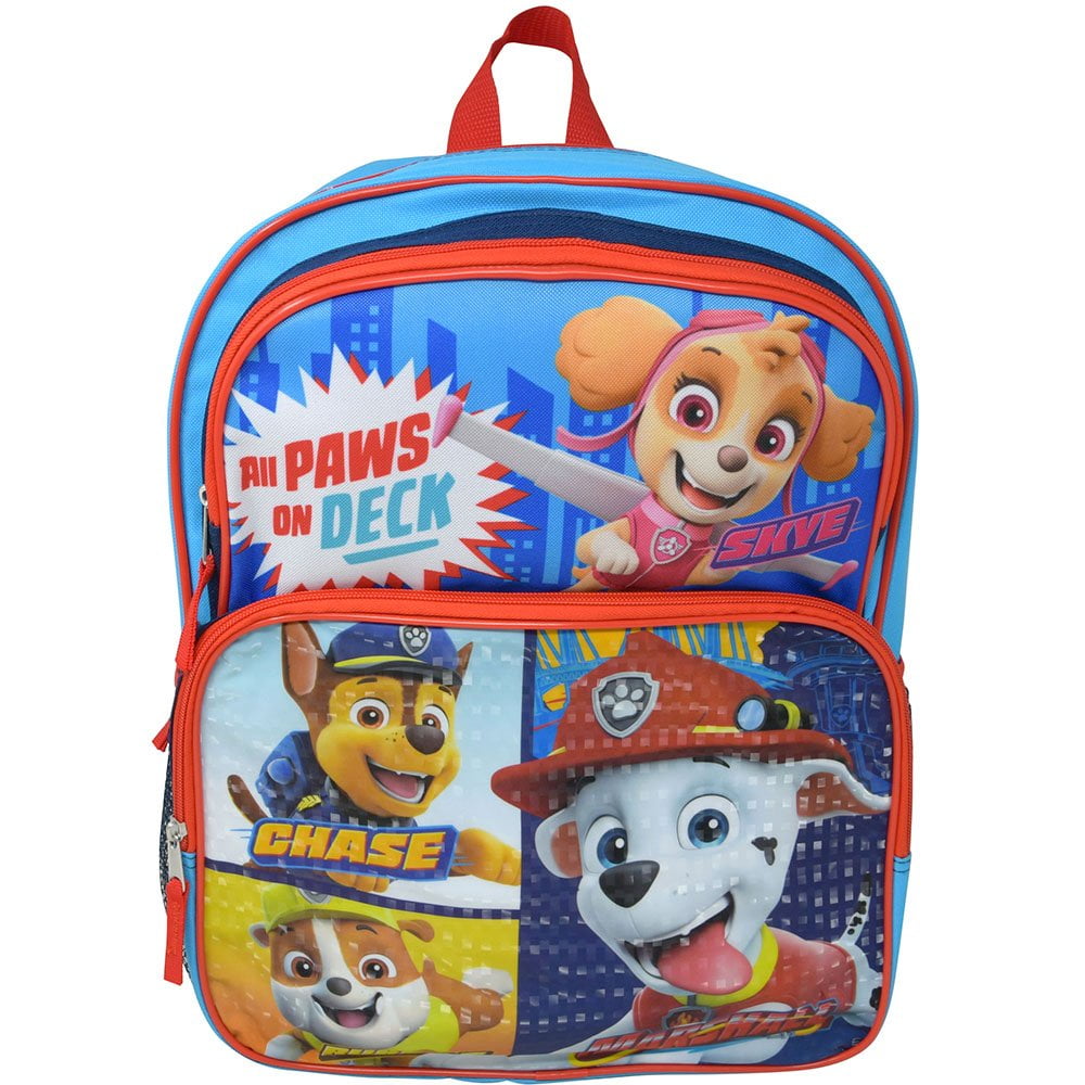 Paw Patrol Large Backpack All Paws On Deck - Walmart.com