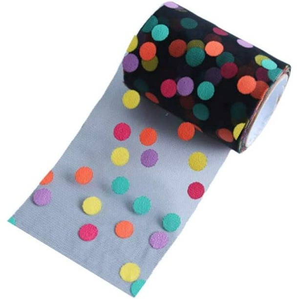 Gauze Ribbon 10 Metres Colourful Polka Dot Ribbon Rolls Handmade Ribbon ...