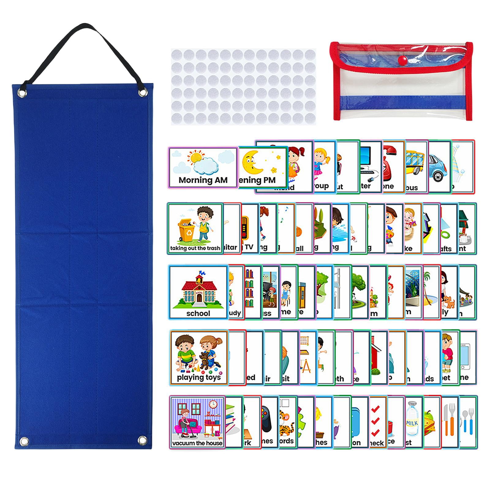 Kids Daily Visual Schedule 70 Pieces Visual Schedule Cards for Home ...