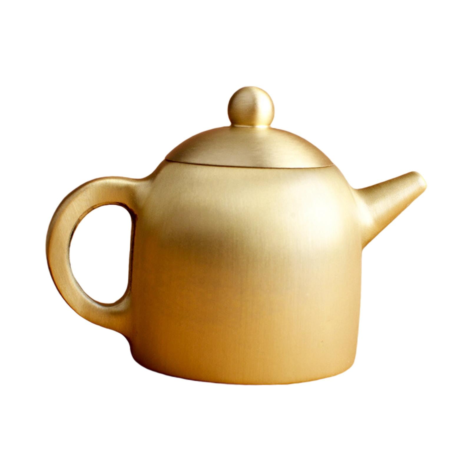 Chinese Style Brass Teapot Copper Kettle Statue Adornment Ornament ...